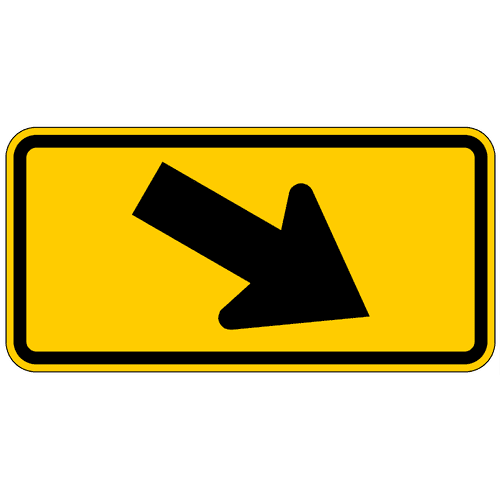 W16-7P Diagonal Arrow Sign from Dornbos Sign & Safety Inc.