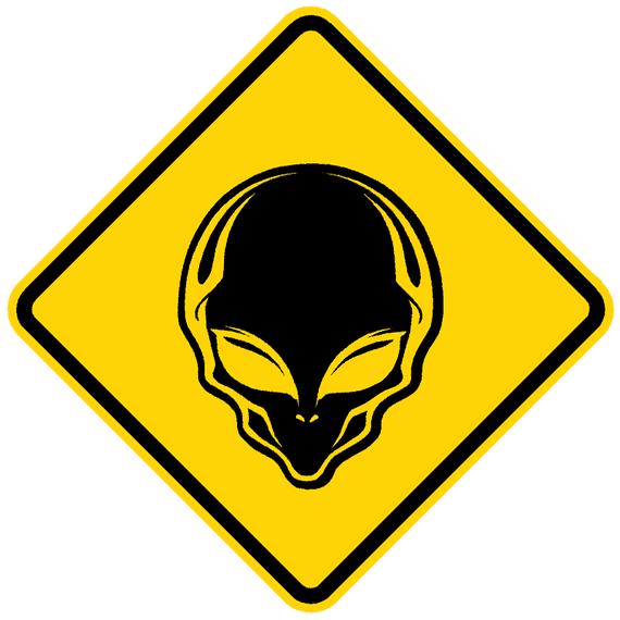 Alien Crossing Ahead Sign from Dornbos Sign & Safety Inc.