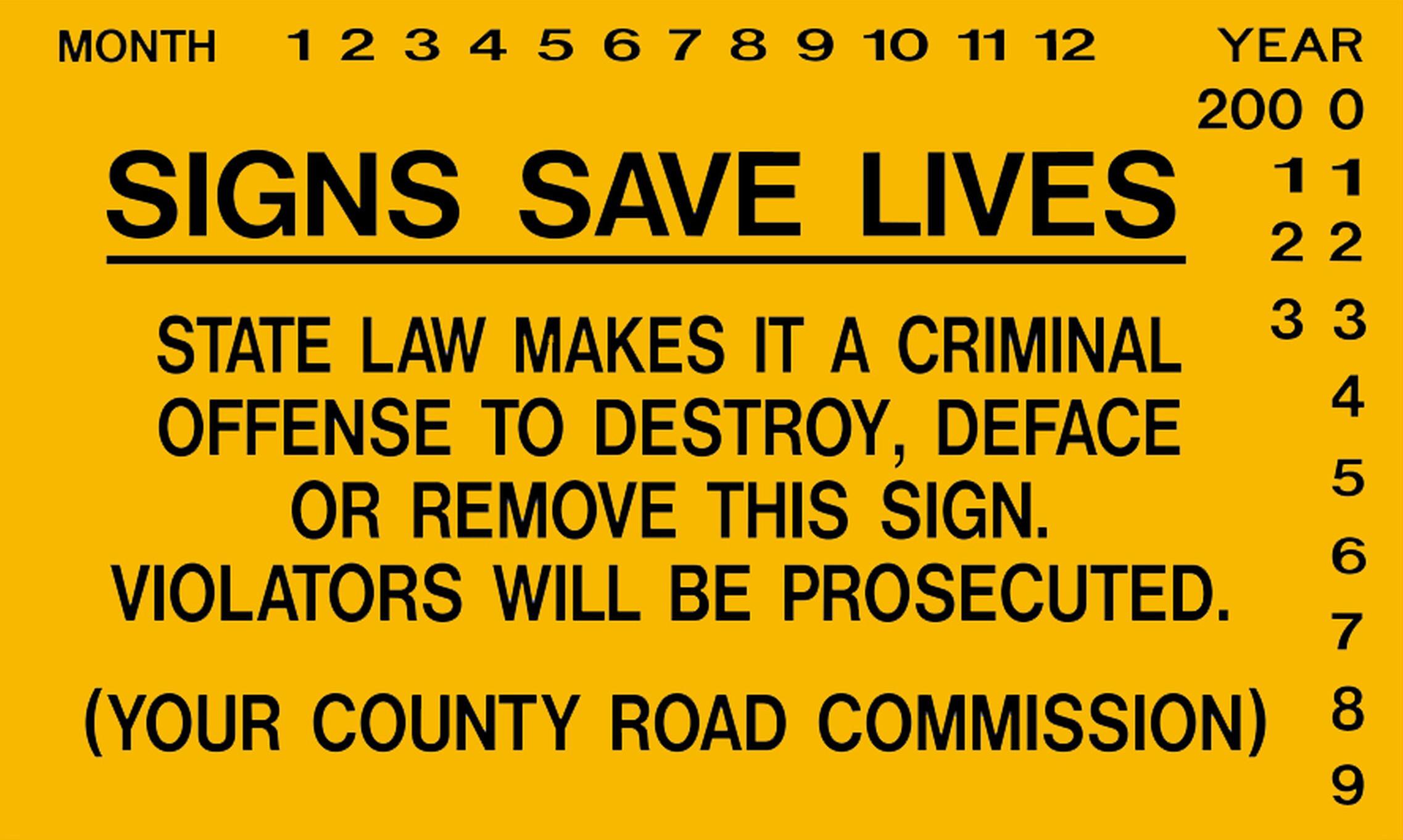 Improve Sign Inventory Management with Sign Date Stickers - Dornbos ...