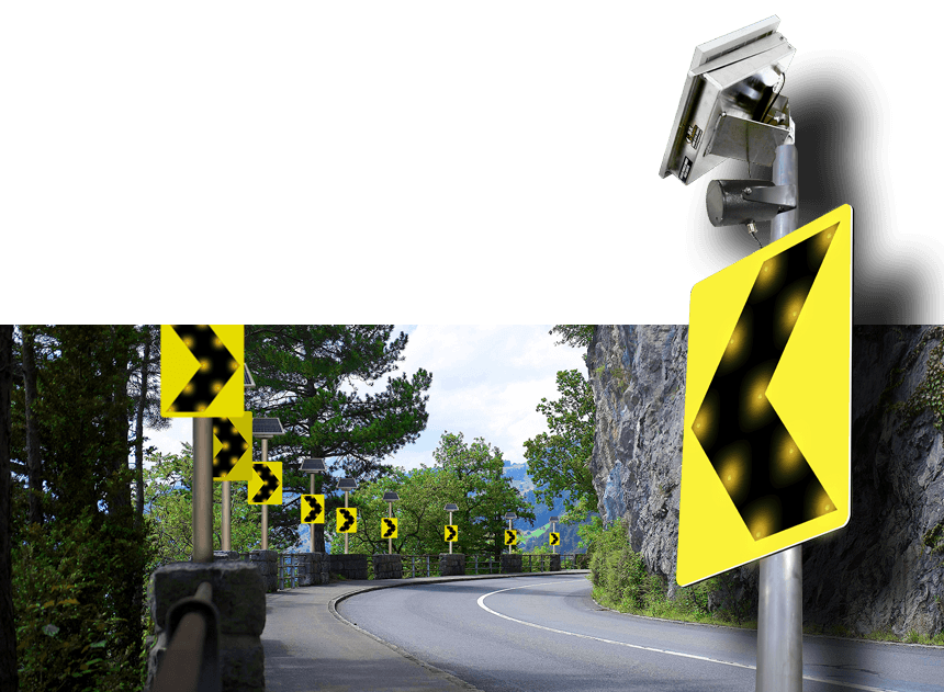Advance Solar Chevron with LED lights for all driving conditions ...