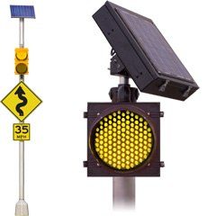 LED FLASHING SOLAR BEACONS - Dornbos Sign & Safety Inc.