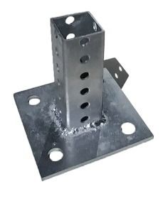 Square Sign Post Base and U-Channel Sign Post Base - Dornbos Sign ...