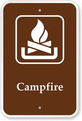 Campfire Sign | Campground Signs for Sale