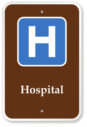 Hospital Sign | Dornbos Sign & Safety, Inc.