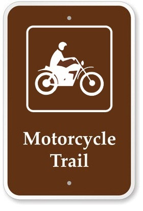 Motorcycle Trail Sign | Dornbos Sign & Safety, Inc.