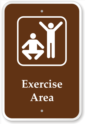 Exercise Area Sign | Dornbos Sign & Safety, Inc.