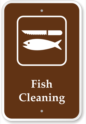 Fish Cleaning Sign | Dornbos Sign & Safety, Inc.