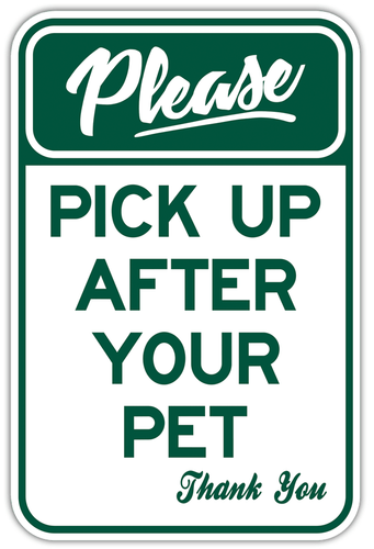 Pet Waste Signs by Dornbos Sign & Safety Inc.