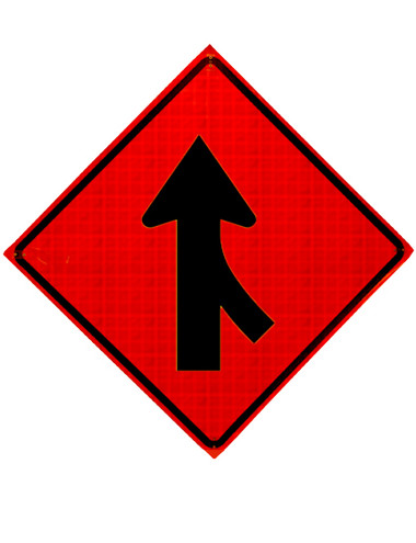 Merge Roll-Up Sign from Dornbos Sign & Safety Inc.