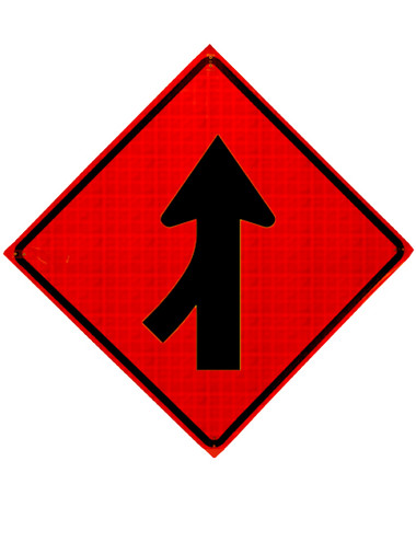 Merge Roll-Up Sign from Dornbos Sign & Safety Inc.