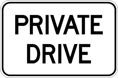 Private Drive Sign By Dornbos Sign & Safety Inc.