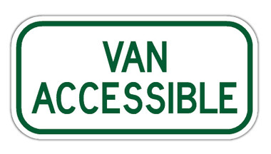 Van Accessible Sign from Dornbos Sign & Safety Inc.