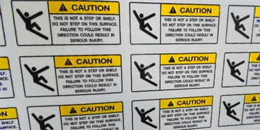 Slip and Fall Decal