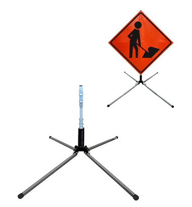 Roll-Up Construction Sign Stands from Dornbos Sign & Safety Inc.