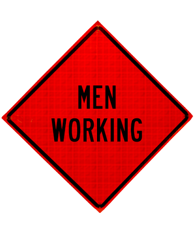 Men Working Sign | Men Working Construction Sign
