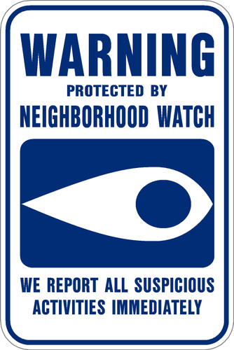 Warning Protected by Neighborhood Watch Signs by Dornbos Sign & Safety Inc.
