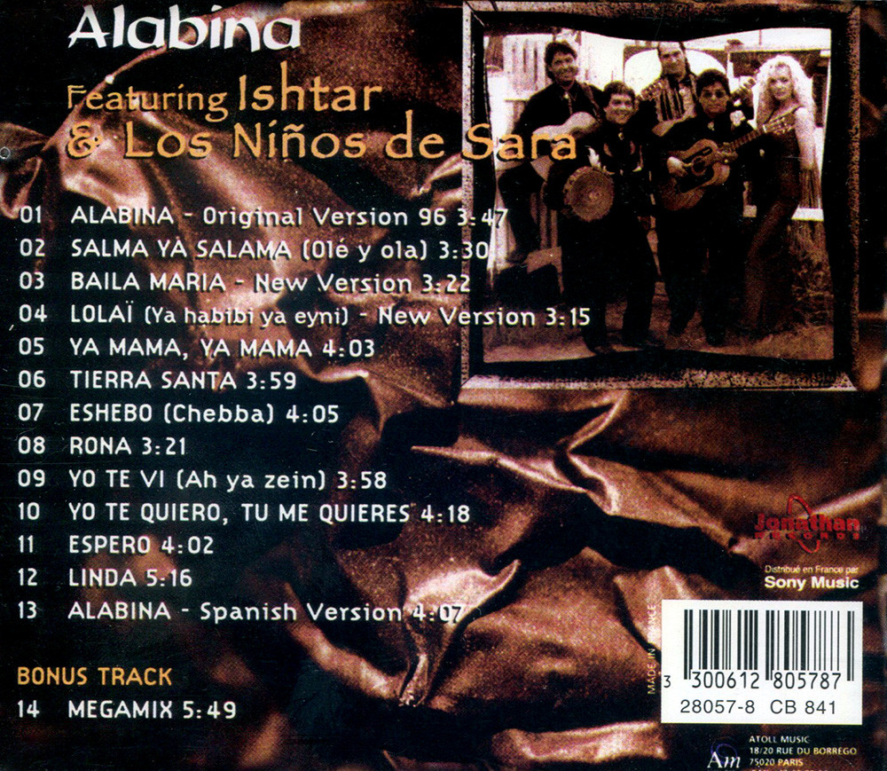 Alabina, The Album - Featuring Ishtar & Los Niños de Sara - Belly Dance ...