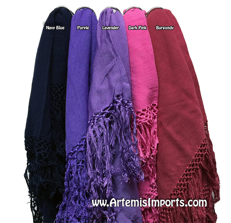 Moroccan Cotton Fringe Scarves - Artemis Imports Belly Dance Store