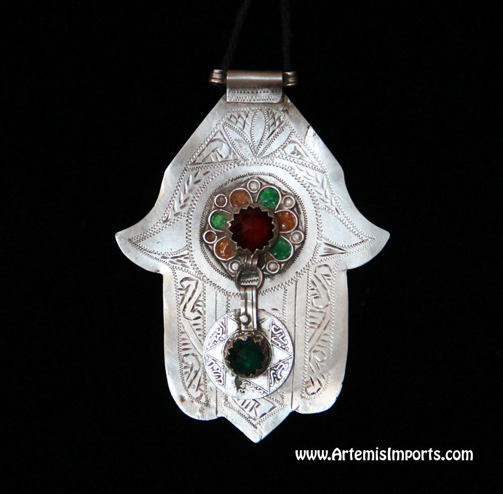 Hand of Fatima / Hamsa ~ Small Engraved - Artemis Imports Belly Dance Store