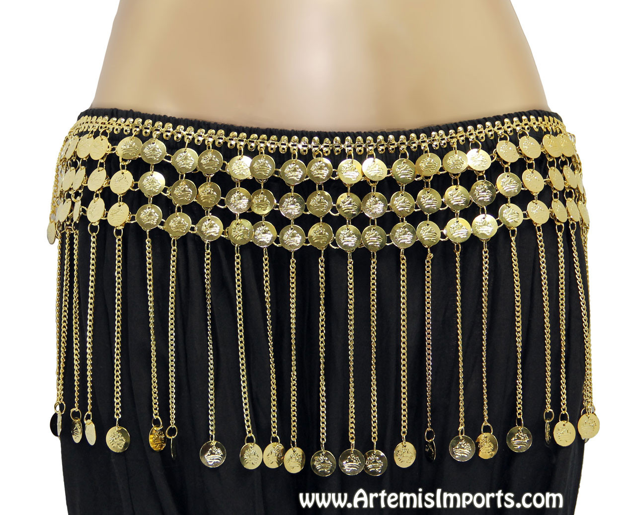 Belly Dance Hip Belt | Tribal Coin Belt | Belly Dancing Belts