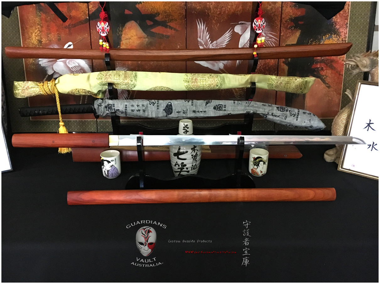 Zatoichi Redwood Chokuto Shirasaya - Guardians Vault Australia