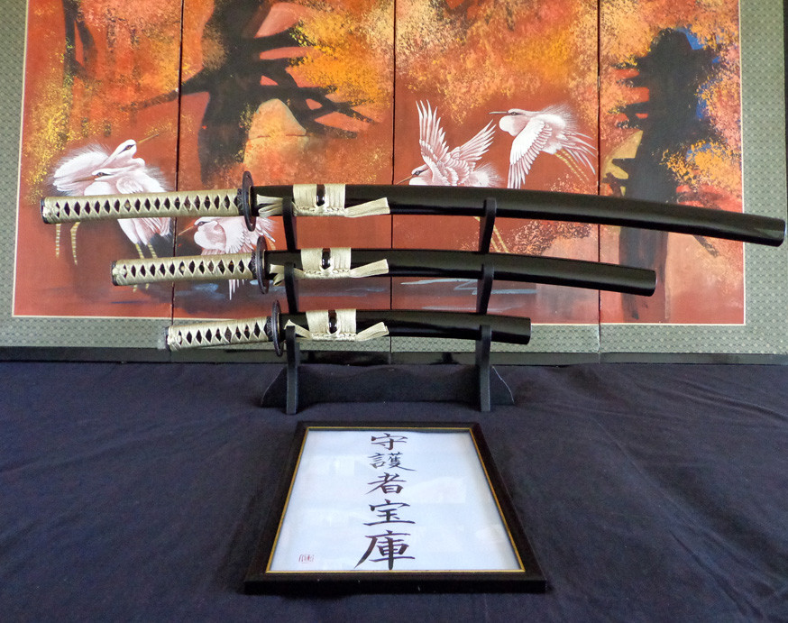 ZEN Bushido 1060CS Samurai Daisho Set(Katana / Wakizashi / Tanto ...