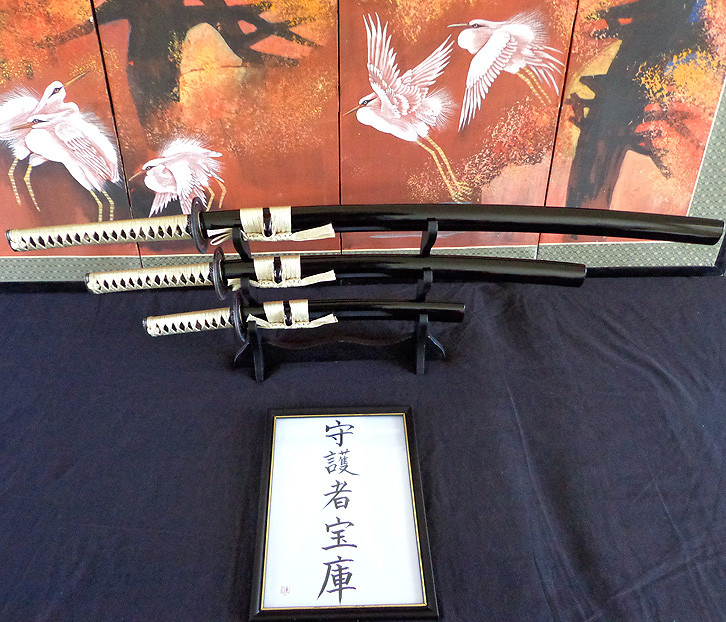 ZEN Bushido 1060CS Samurai Daisho Set(Katana / Wakizashi / Tanto ...