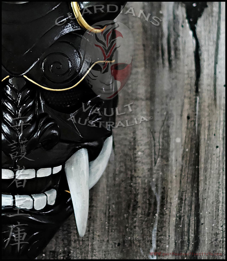 Dark Lord Oni Mask - Japanese Demon Facemask - Guardians Vault Australia