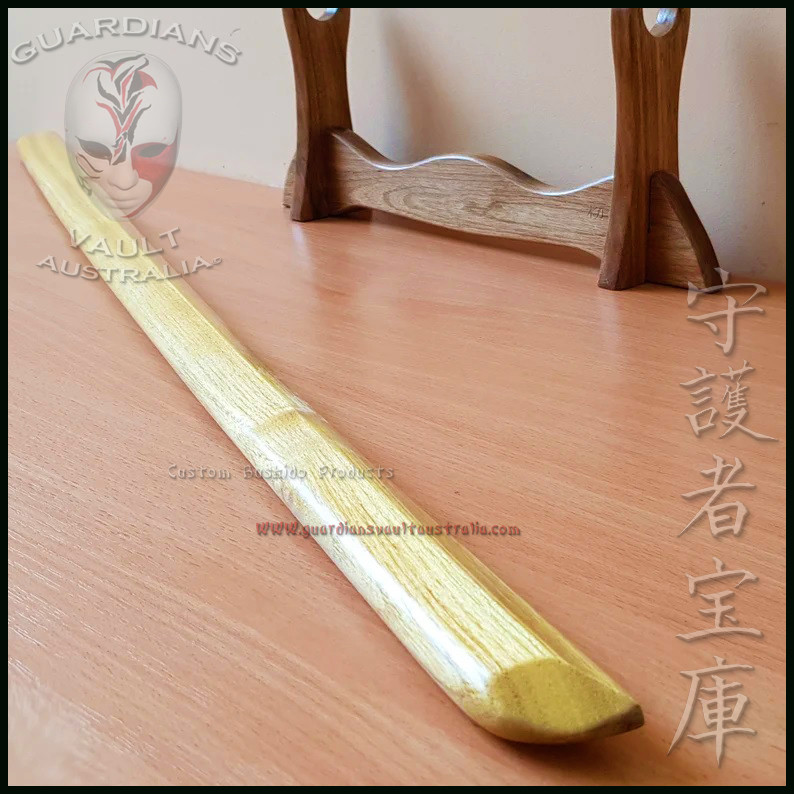 Jiki Shinkage Ryu Bokken White Acacia - Guardians Vault Australia