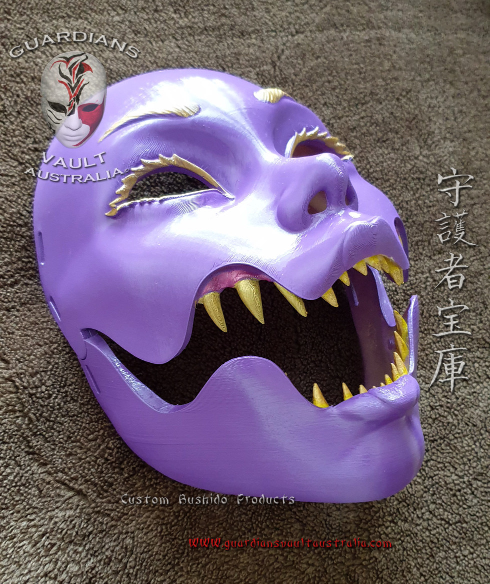 Murasaki Shi Geisha Hannya Mask - Custom Painted STOCK - Guardians ...
