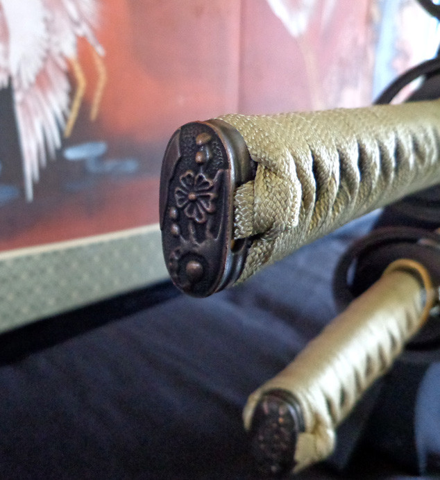 ZEN Bushido 9260CS /Folded/Clay Tempered Hammon Samurai Daisho Set ...