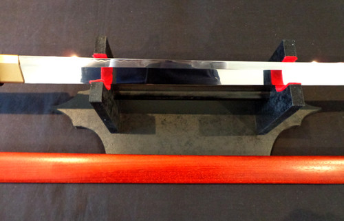 Zatoichi Redwood Chokuto Shirasaya - Kobuse Lamination 1060/1095 ...