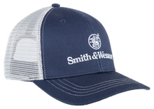 S&W® Classic Logo Blue/White Trucker Hat