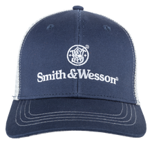 S&W® Classic Logo Blue/White Trucker Hat