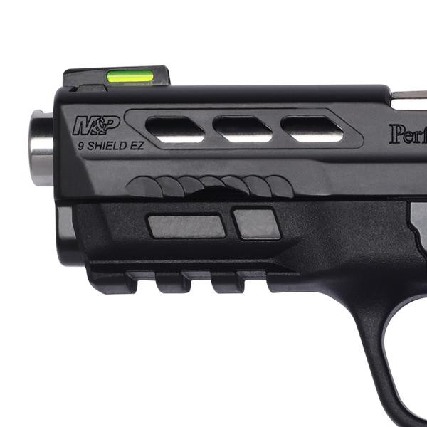 PERFORMANCE CENTER® M&P®9 SHIELD™ EZ® SILVER PORTED BARREL NO THUMB SAFETY