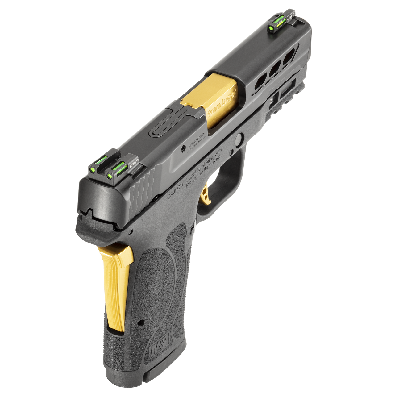 PERFORMANCE CENTER® M&P®9 SHIELD™ EZ® GOLD PORTED BARREL NO THUMB SAFETY