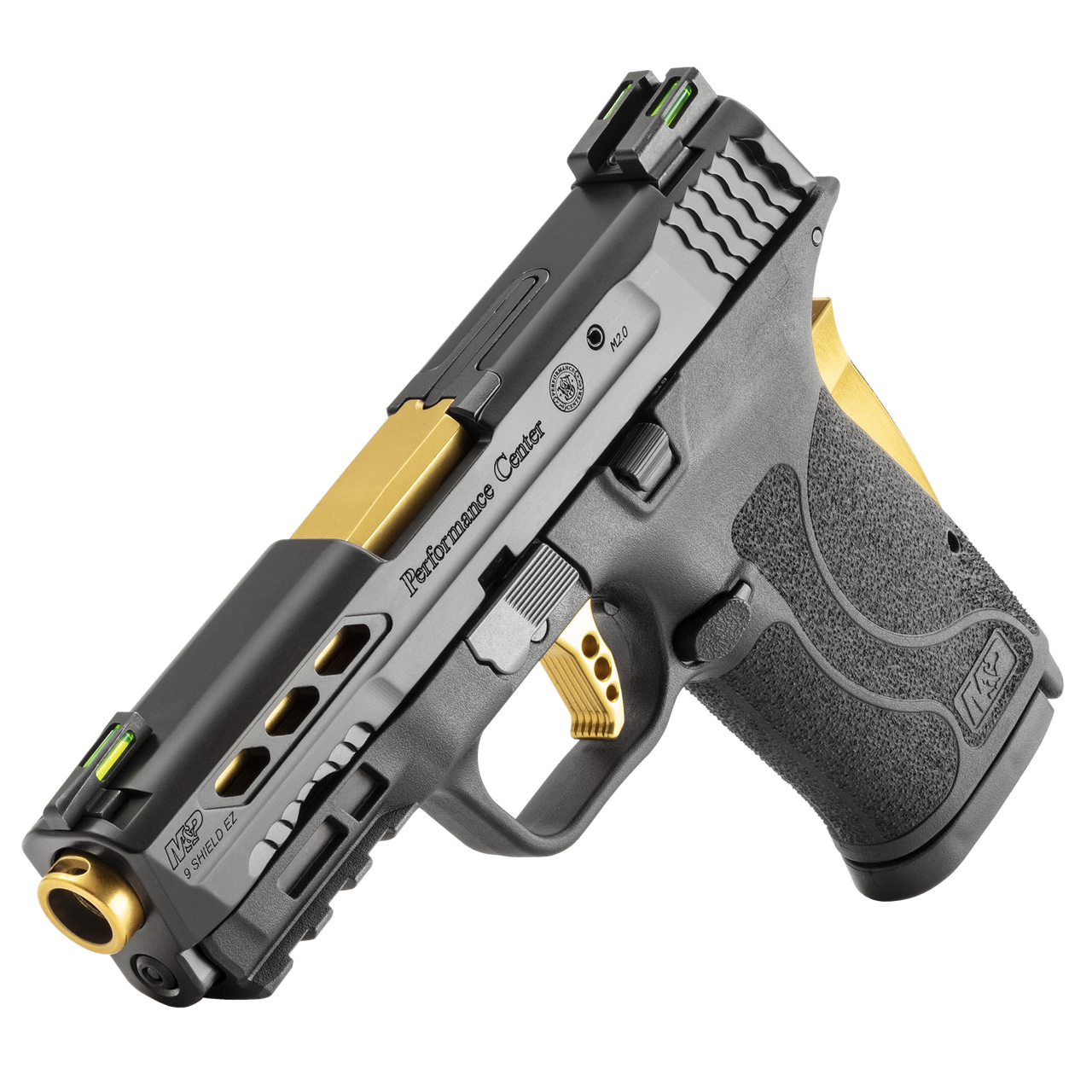 PERFORMANCE CENTER® M&P®9 SHIELD™ EZ® GOLD PORTED BARREL NO THUMB SAFETY