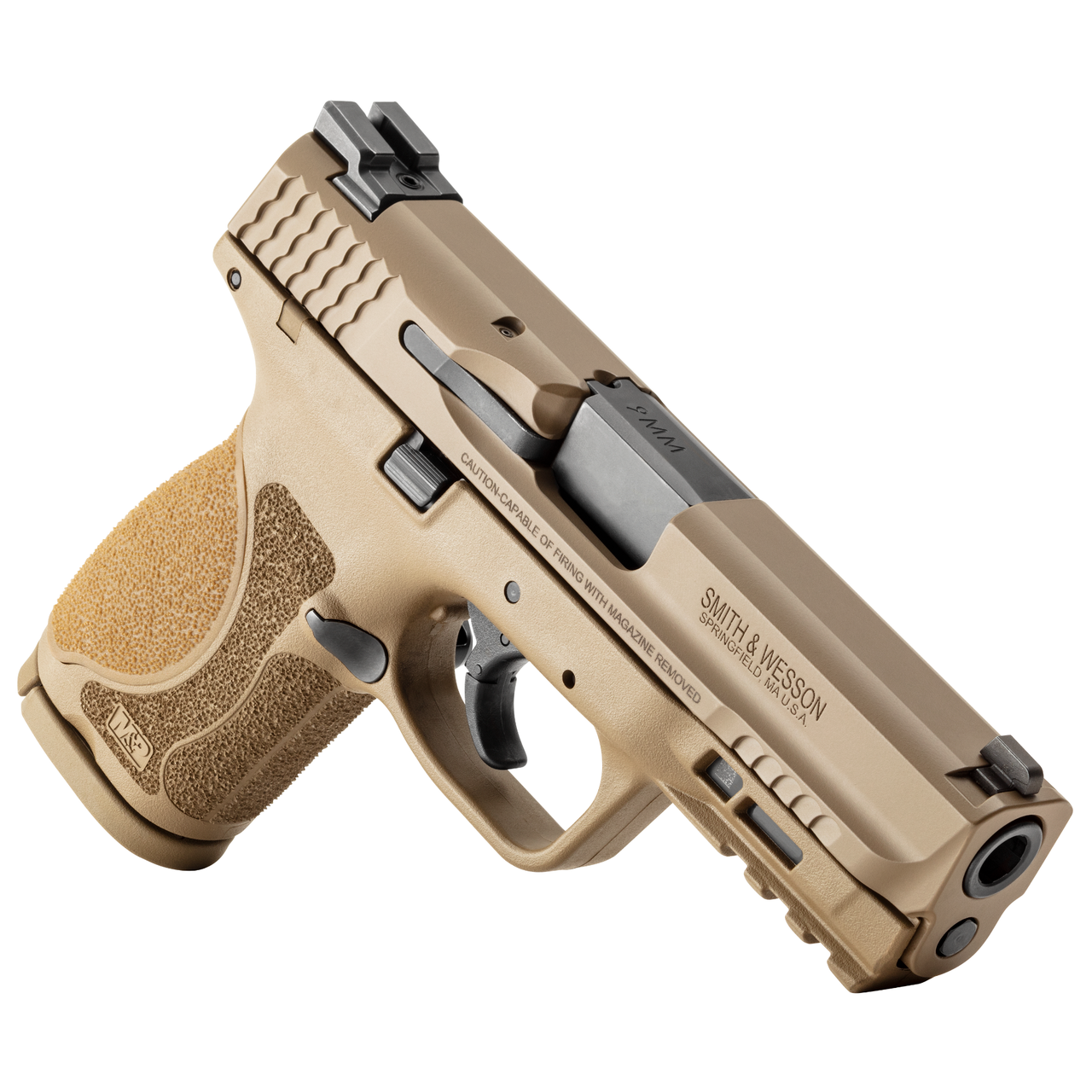 M&P®9 M2.0™ 4 INCH COMPACT NO THUMB SAFETY FLAT DARK EARTH