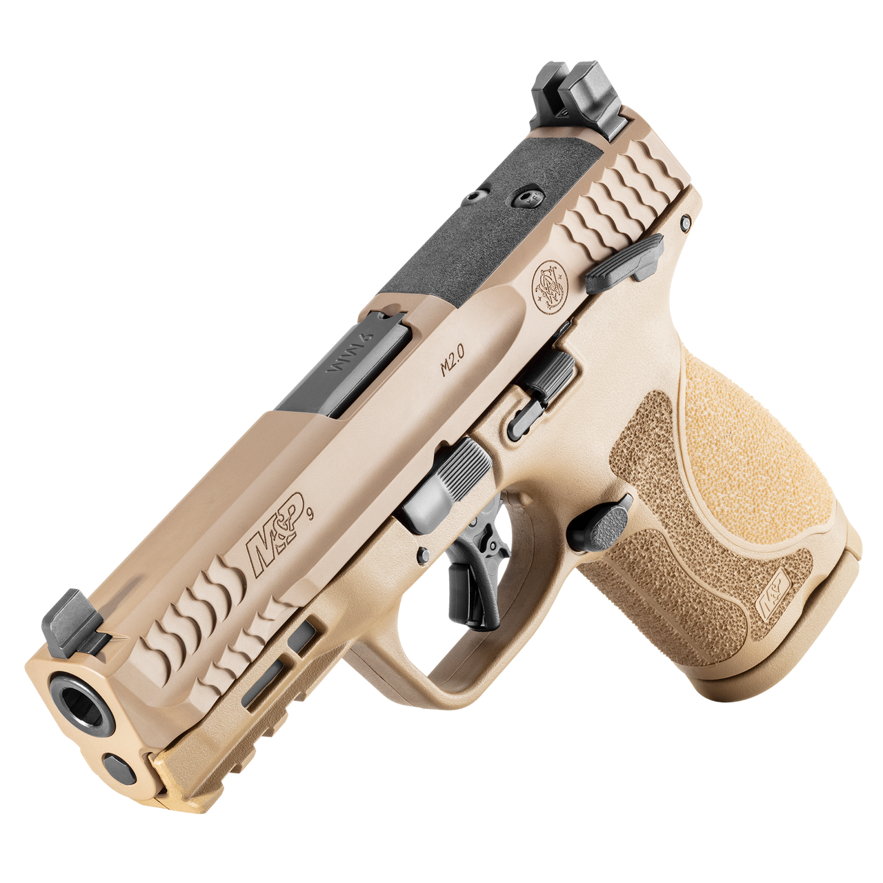 M&P®9 M2.0™ 4 INCH OPTICS READY THUMB SAFETY FLAT DARK EARTH COMPACT SERIES