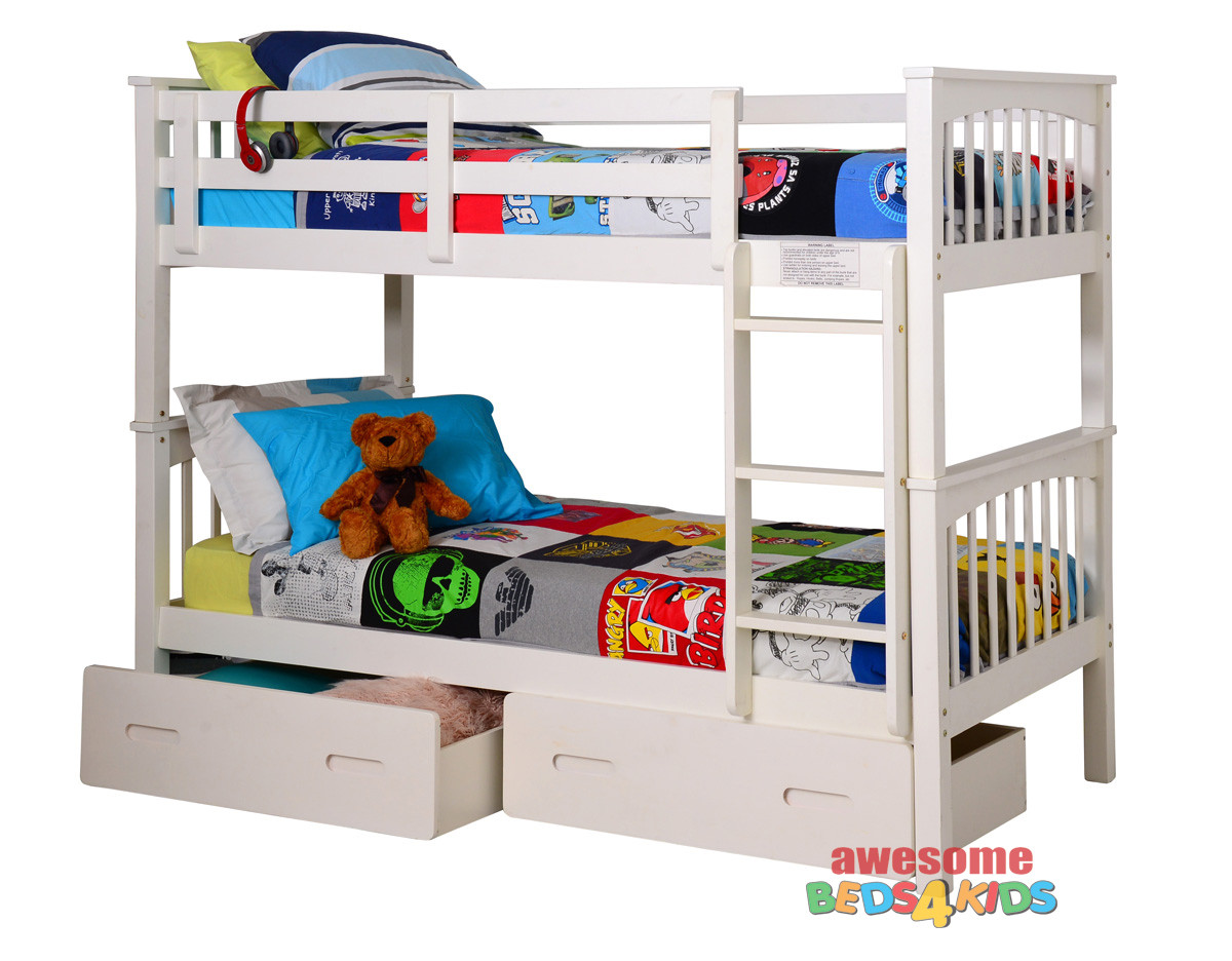 Single Bunk Beds Australia | Space-Saving Kids Bunk Beds – Beds4Kids
