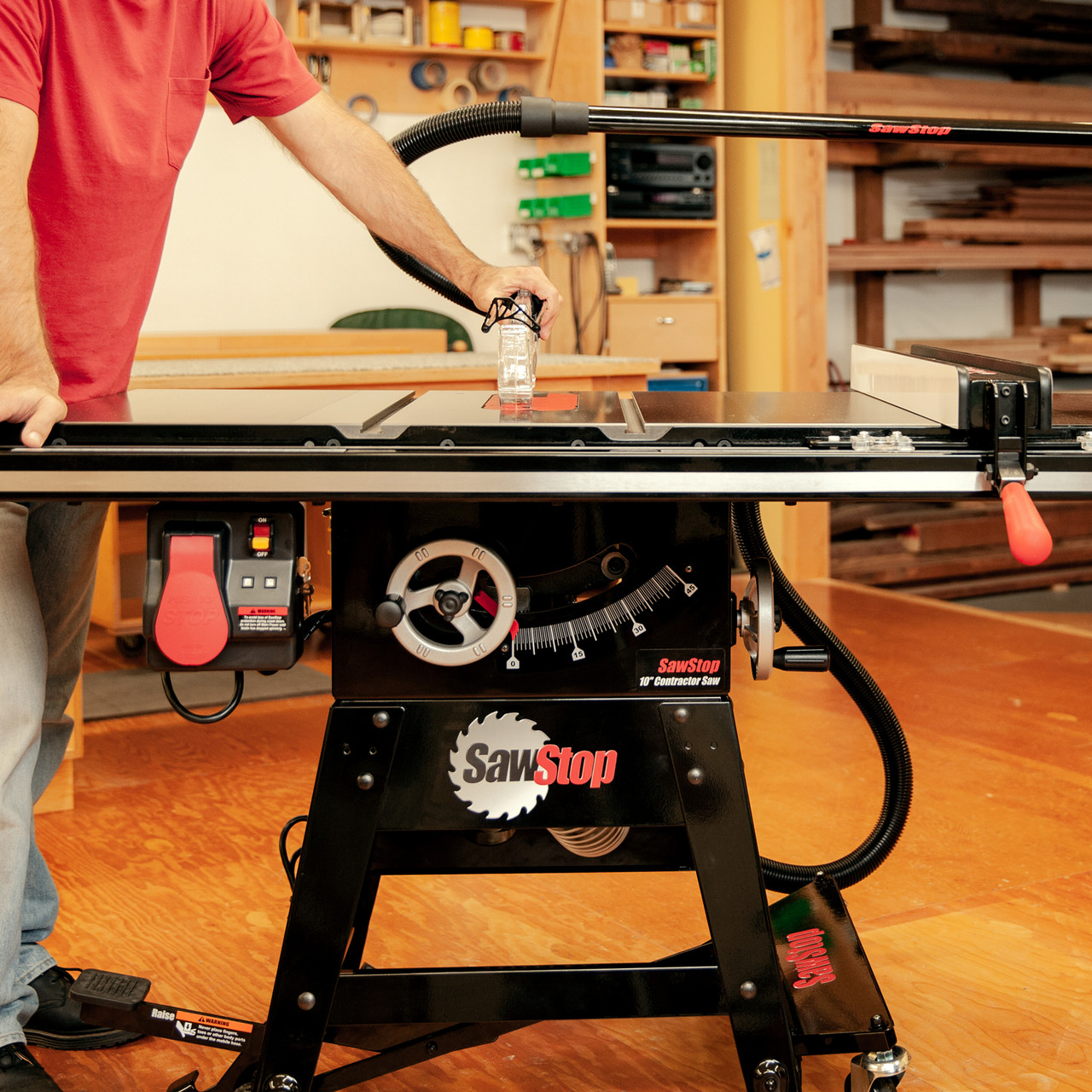 SawStop SAW-CNS175TGP252 10in Contractor Saw 1.75HP With 52in T-Glide ...