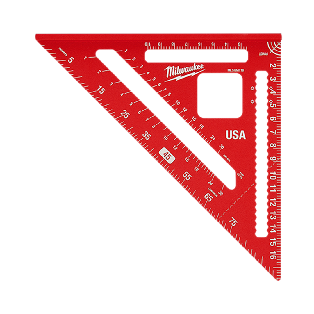 Milwaukee MIL-MLSQ170 180mm Metric Rafter Square - Atlas-Machinery