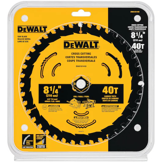 DEWALT DEW-DWA181440 8-1/4in 40T Saw Blade - Atlas-Machinery