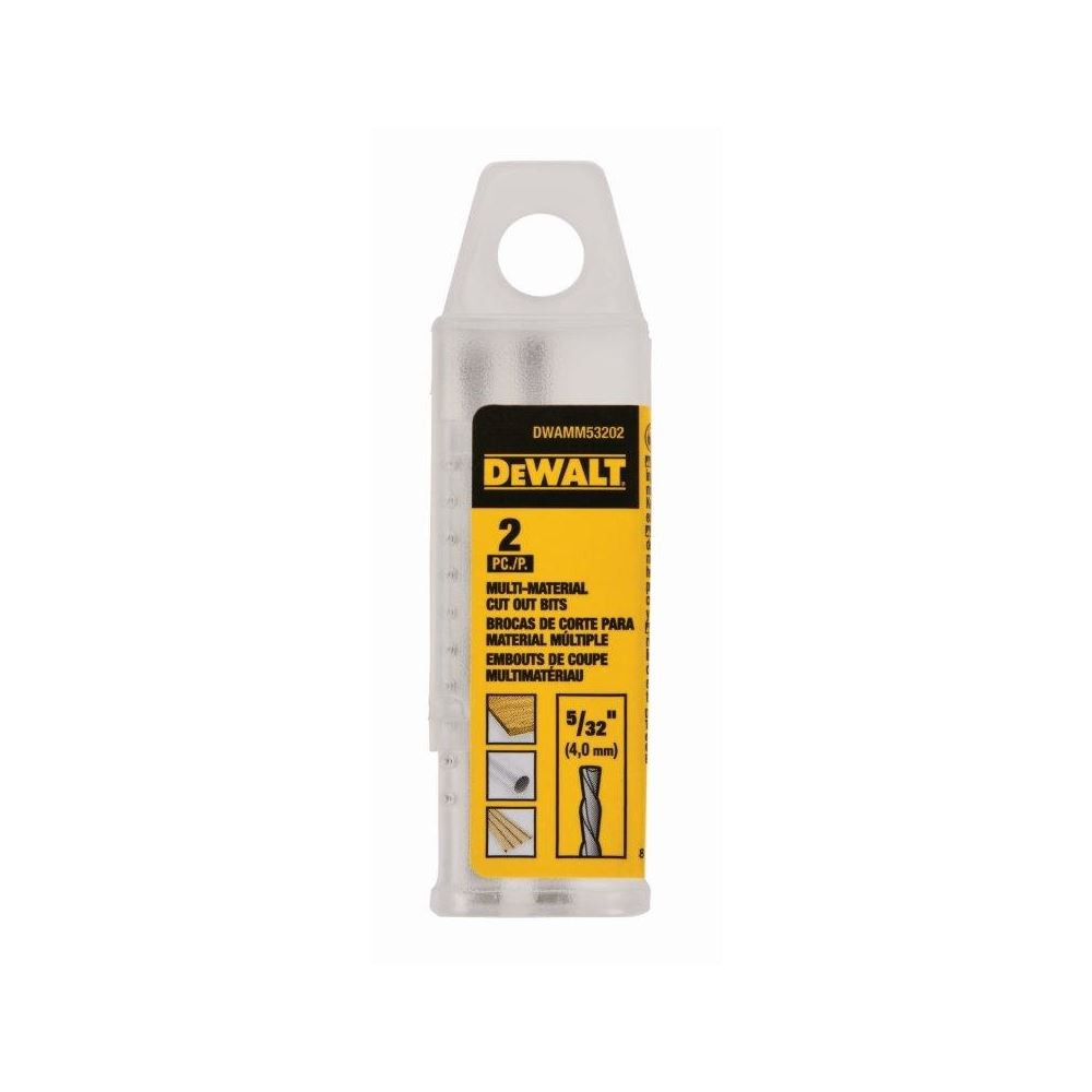 DEWALT DEW-DWAMM53202 5/32 in Multi-Material Cut Out Bit 2 Pack - Atlas ...