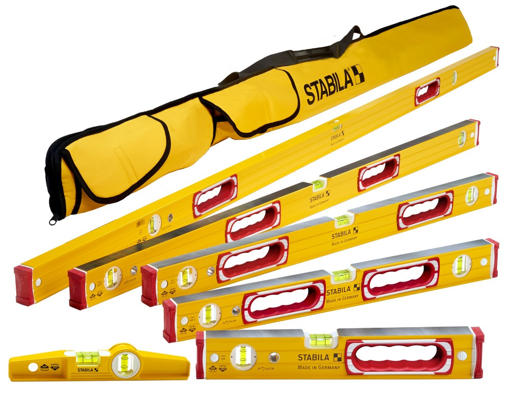 Stabila STAB-78296 Type 196 Classic 6pc Level Set and Case - Atlas ...