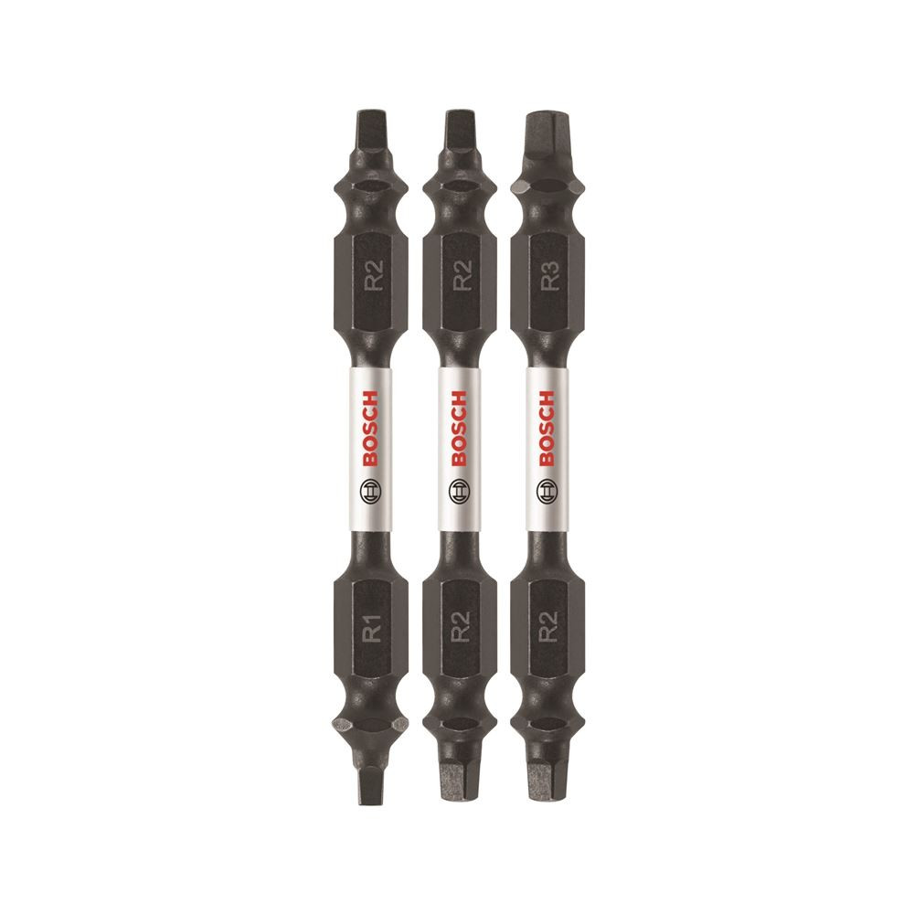 Bosch BOS-ITDESQV2503 3 PC. Impact Tough 2.5 In. Square Double-Ended ...