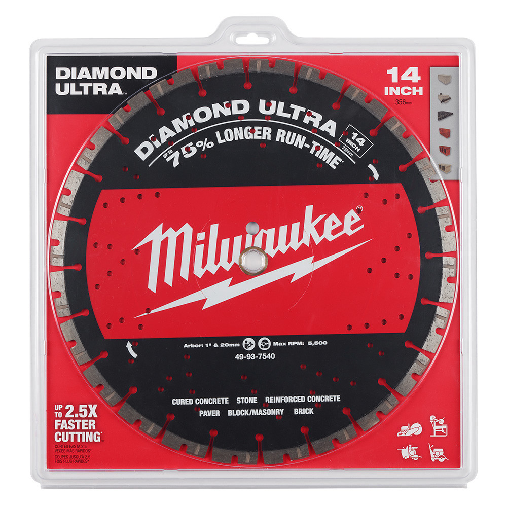 Milwaukee MIL-49-93-75XX Diamond Blade Segmented - Atlas-Machinery