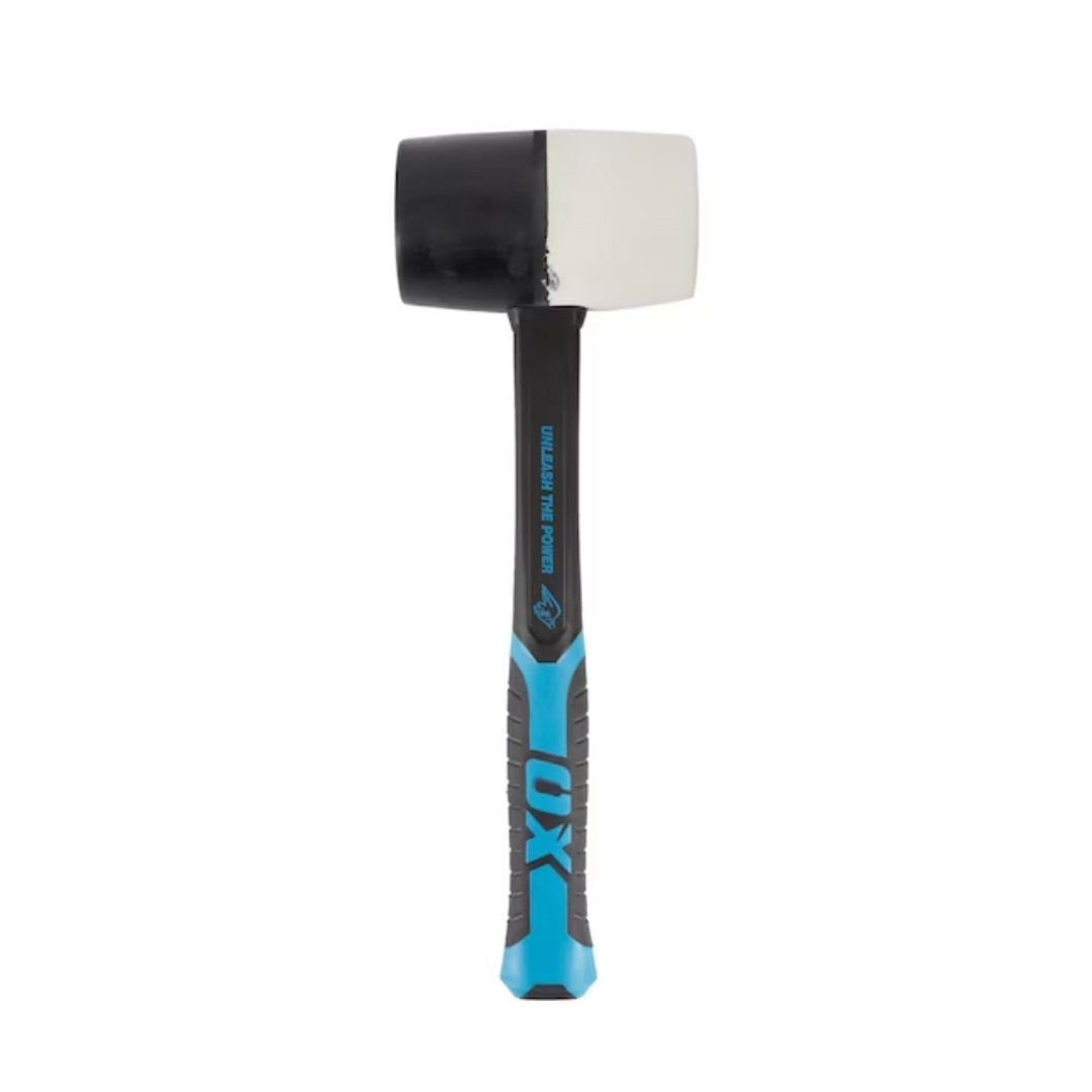 OX Tools OX-T081924 24oz Smooth Face Rubber Head Rubber Mallet - Atlas ...
