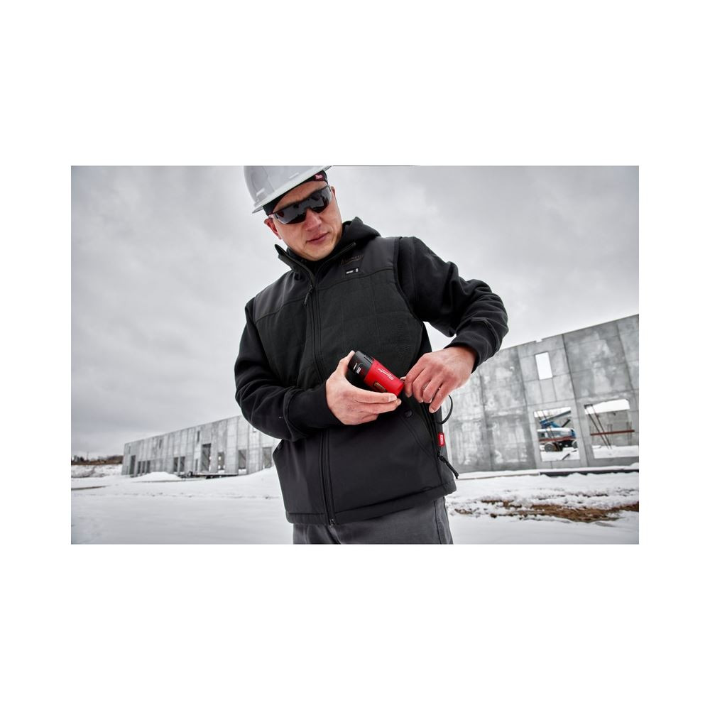 Milwaukee MIL-305B-21XXX M12 Heated AXIS Vest Kit (Black) - Atlas-Machinery