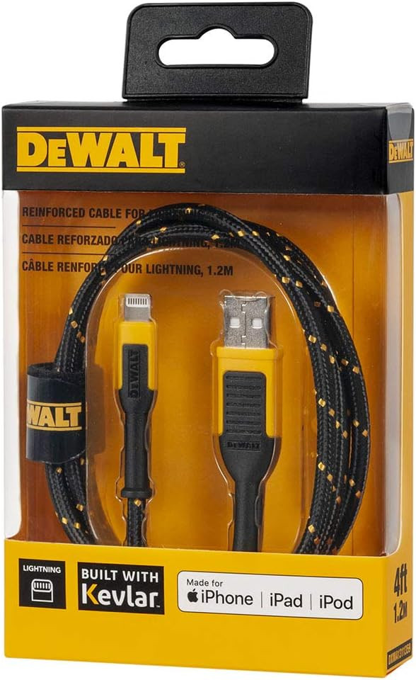 DEWALT DEW-DXMA1311359 4ft Lightning to USB Cable - Atlas-Machinery